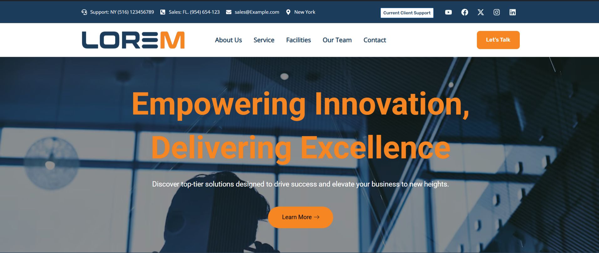 Header Elementor Templates [Free Download] | Aero Business Solutions