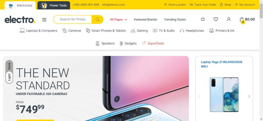Electronics ECommerce Website Dev, SEO, Social Media & Digital ...