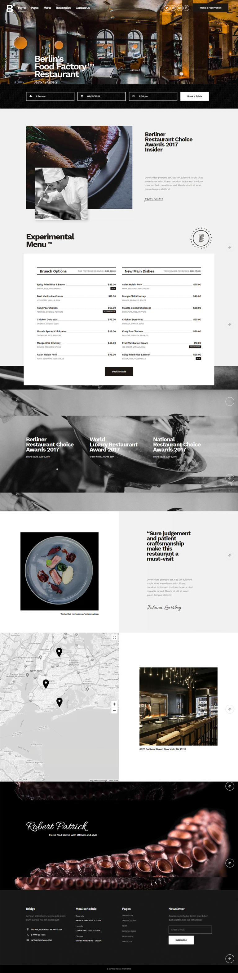 Top 10+ Restaurant Website Templates | Restaurant Website Design ...